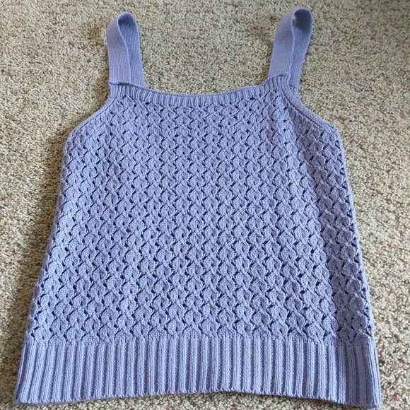 Margeaux & Ellie | Tops | Periwinkle Sweater Knit Tank | Poshmark